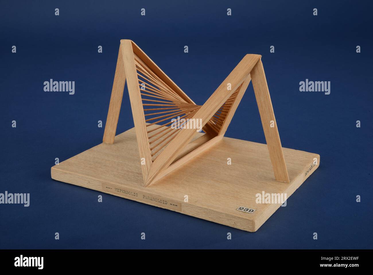 Geometric model by Robert Chafee, student of A. H. Wheeler, Hyperbolic ...