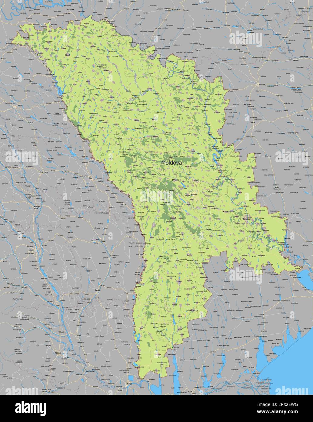 Map of Moldova Vector illustration Stock Vector Image & Art - Alamy