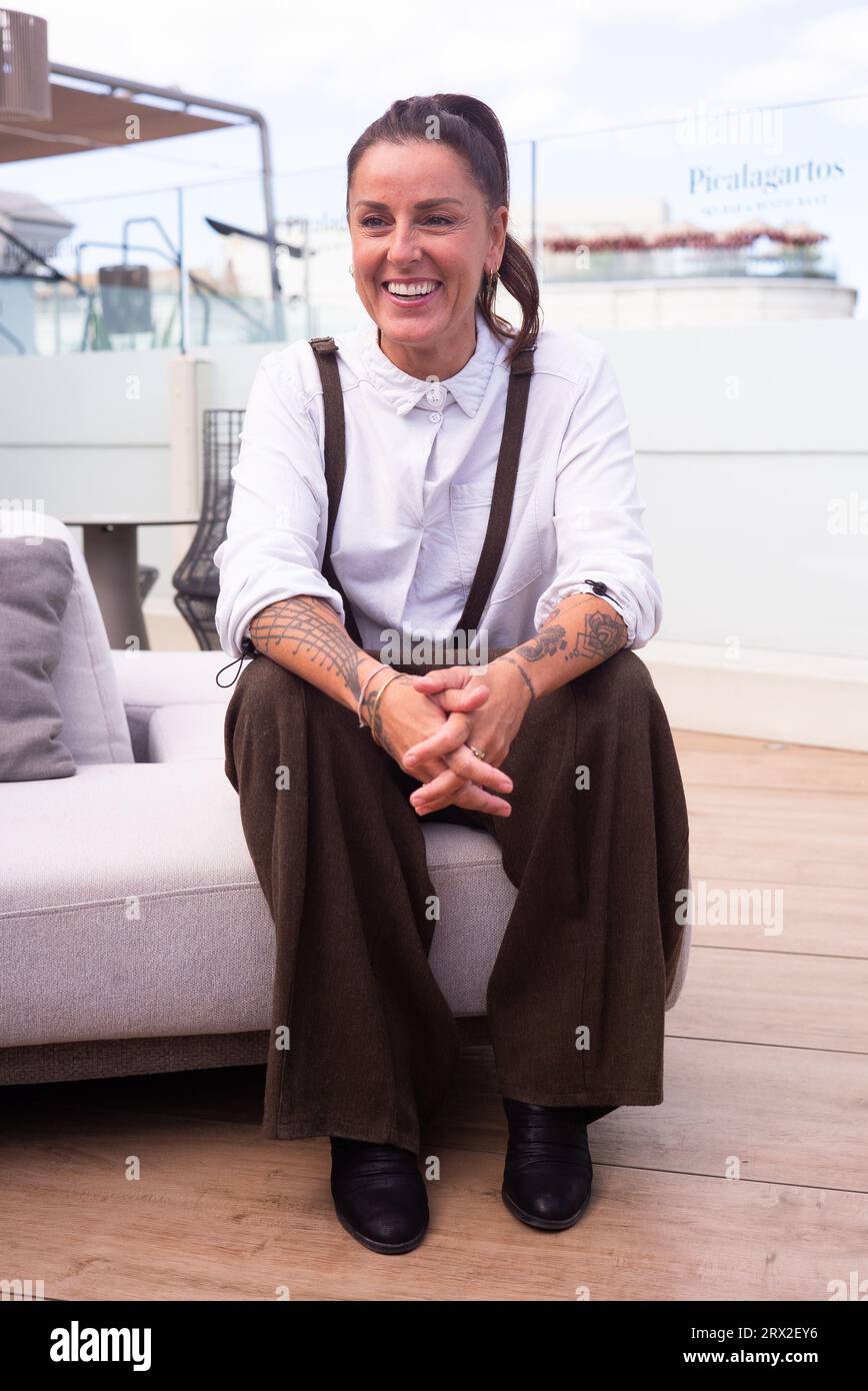 Madrid, Spain. 22nd Sep, 2023. The singer La Mari de Chambao poses ...