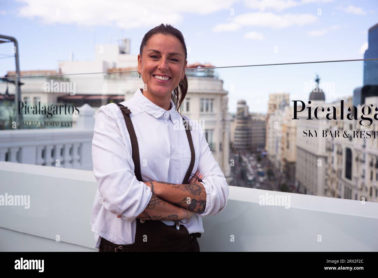 Madrid, Spain. 22nd Sep, 2023. The singer La Mari de Chambao poses ...