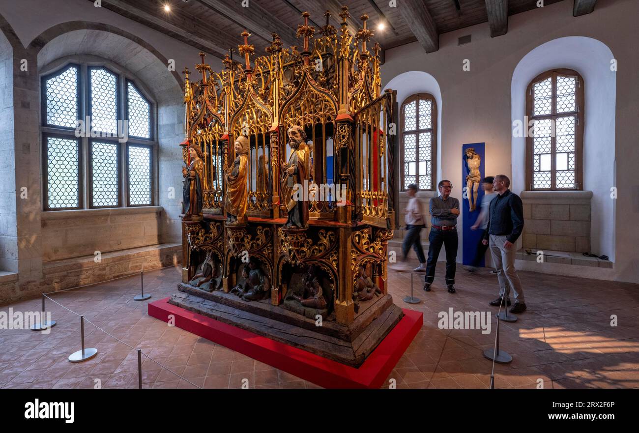 22 September 2023, Saxony, Chemnitz: The Holy Sepulcher (1490-1520) of ...