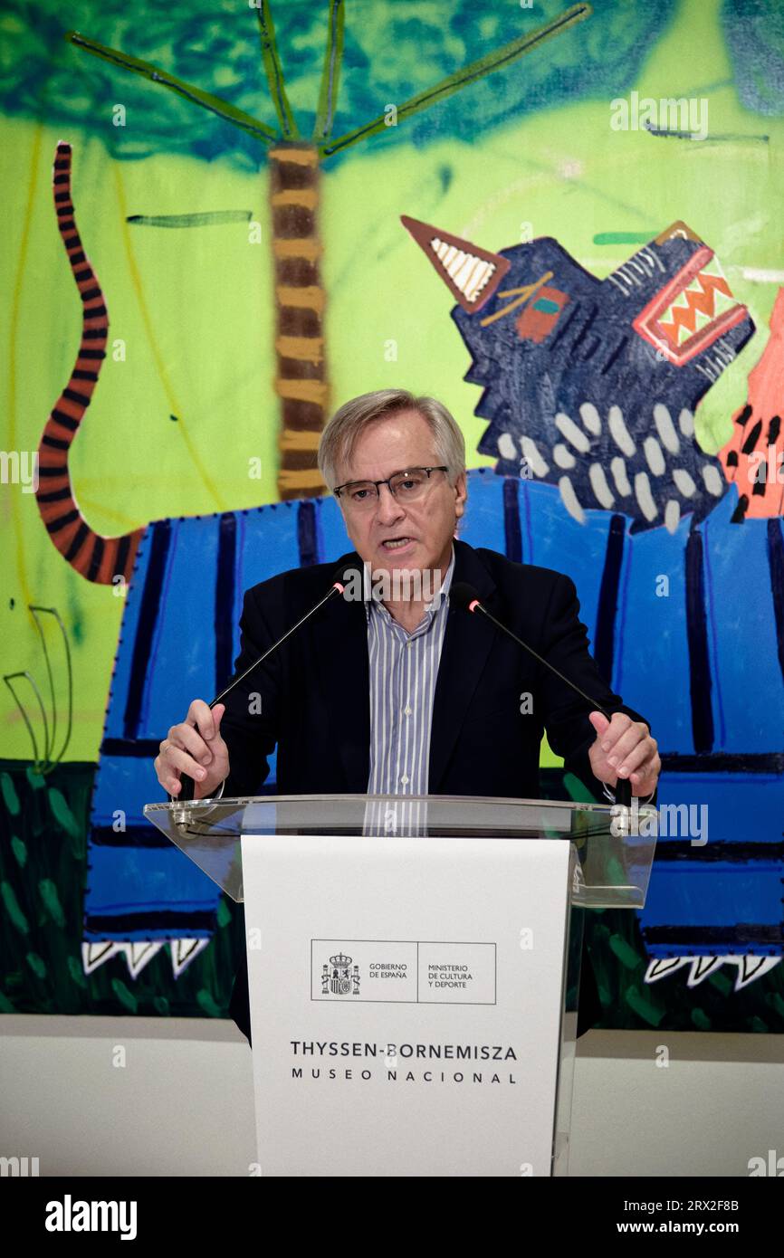 Presentation of works by australian painter jordy kerwick hi-res stock ...