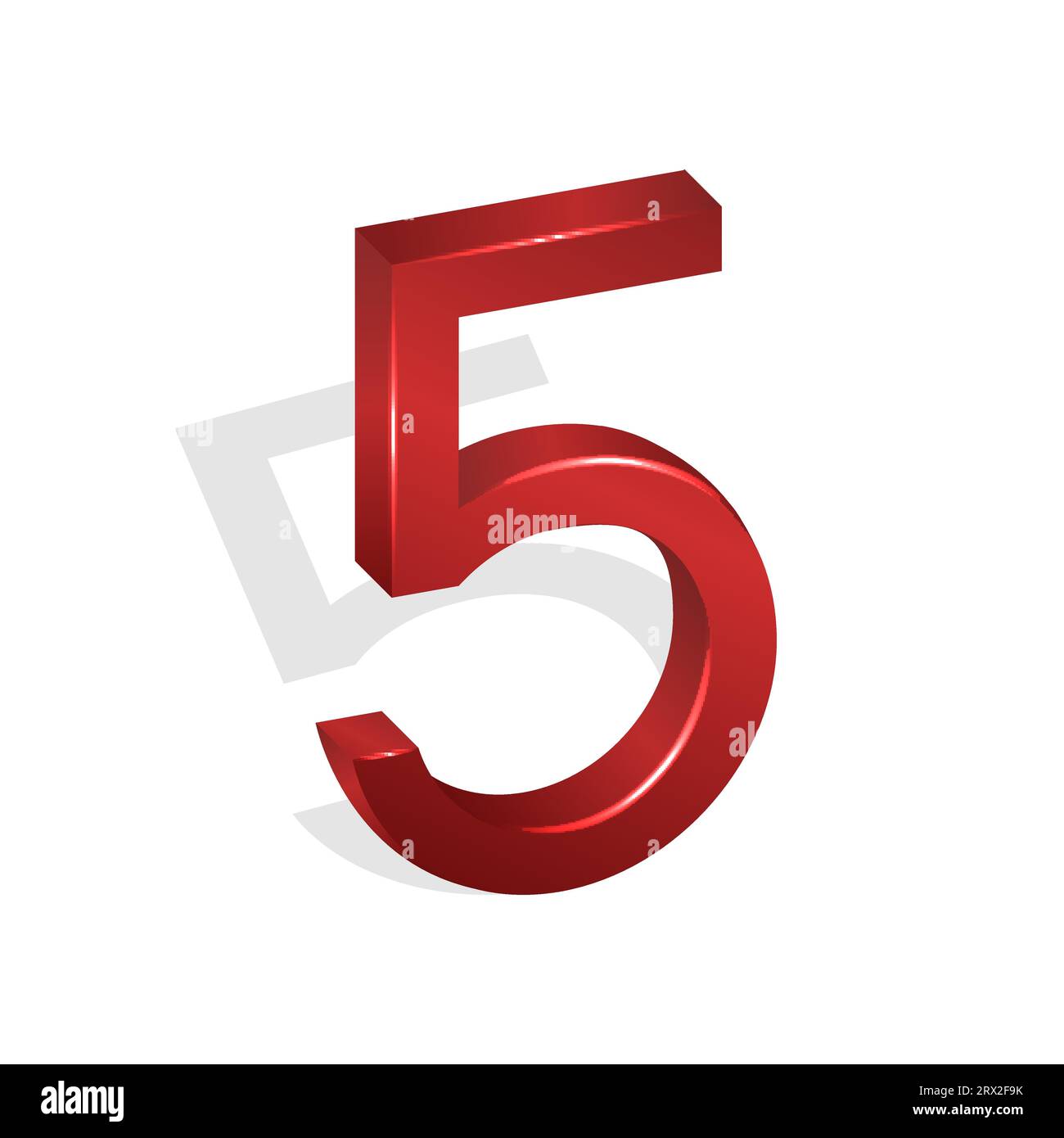 Number five, fifth, isometric mathematical figure, symbol font in 3d on ... Number five, fifth, isometric mathematical figure, symbol font in 3d on ...