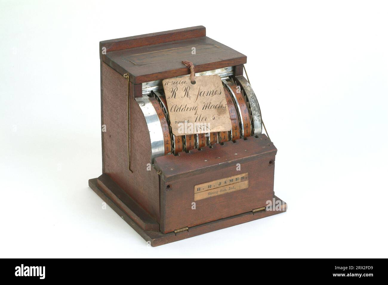 Patent model. Adding machine, James, 1878, patent no. 209,690. MA ...