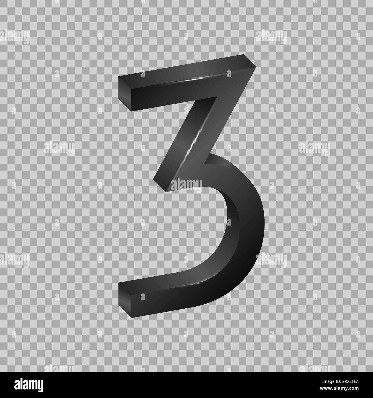 Number three, third, isometric mathematical figure, symbol font in 3d ... Number three, third, isometric mathematical figure, symbol font in 3d ...