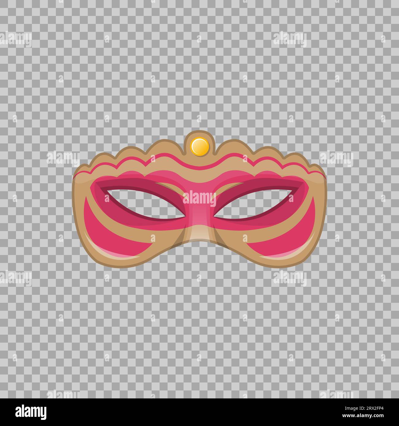 Venetian carnival mask hand painted isolated on a transparent ...