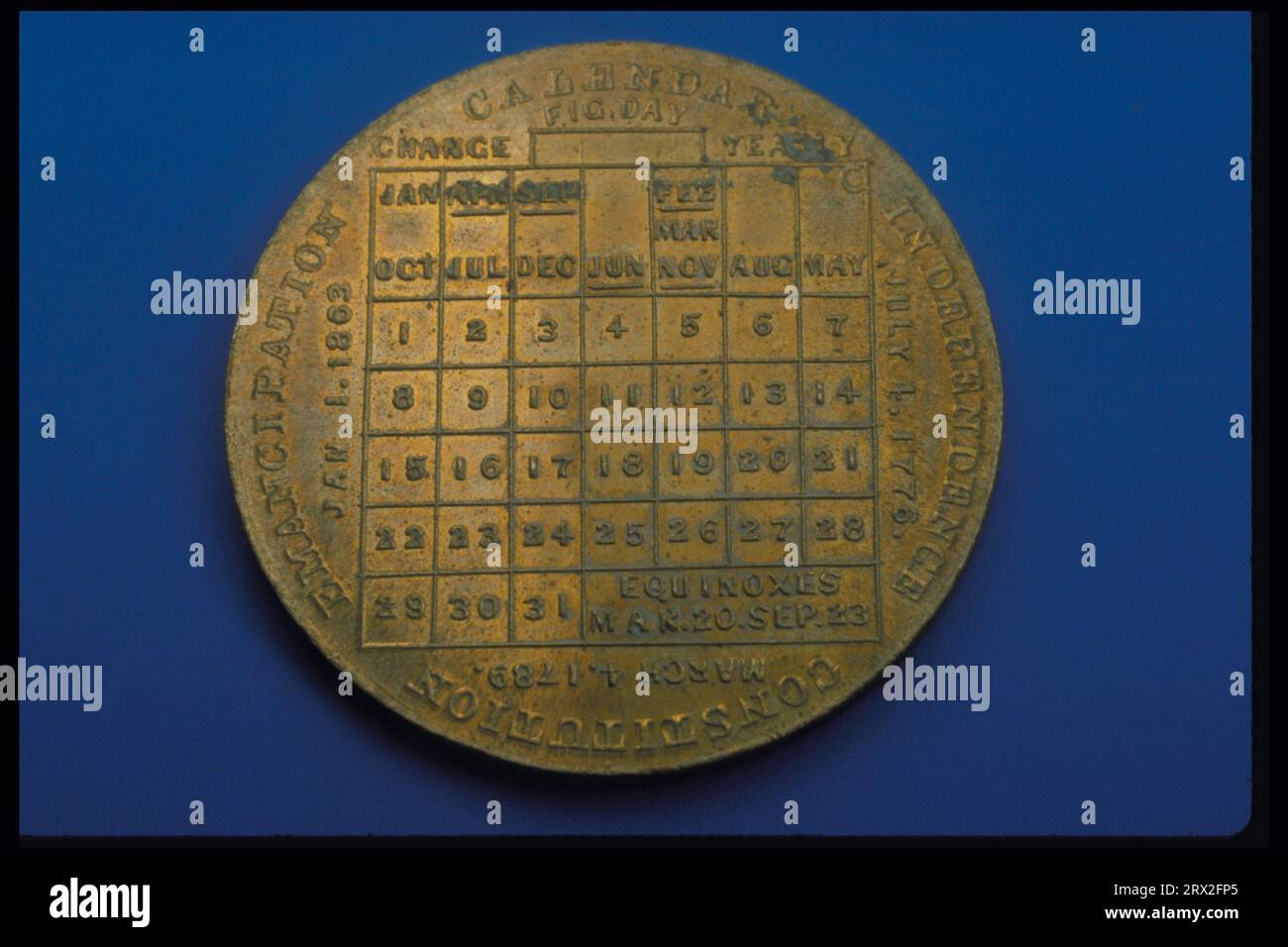 Calendar disc. MA*316923 Stock Photo - Alamy
