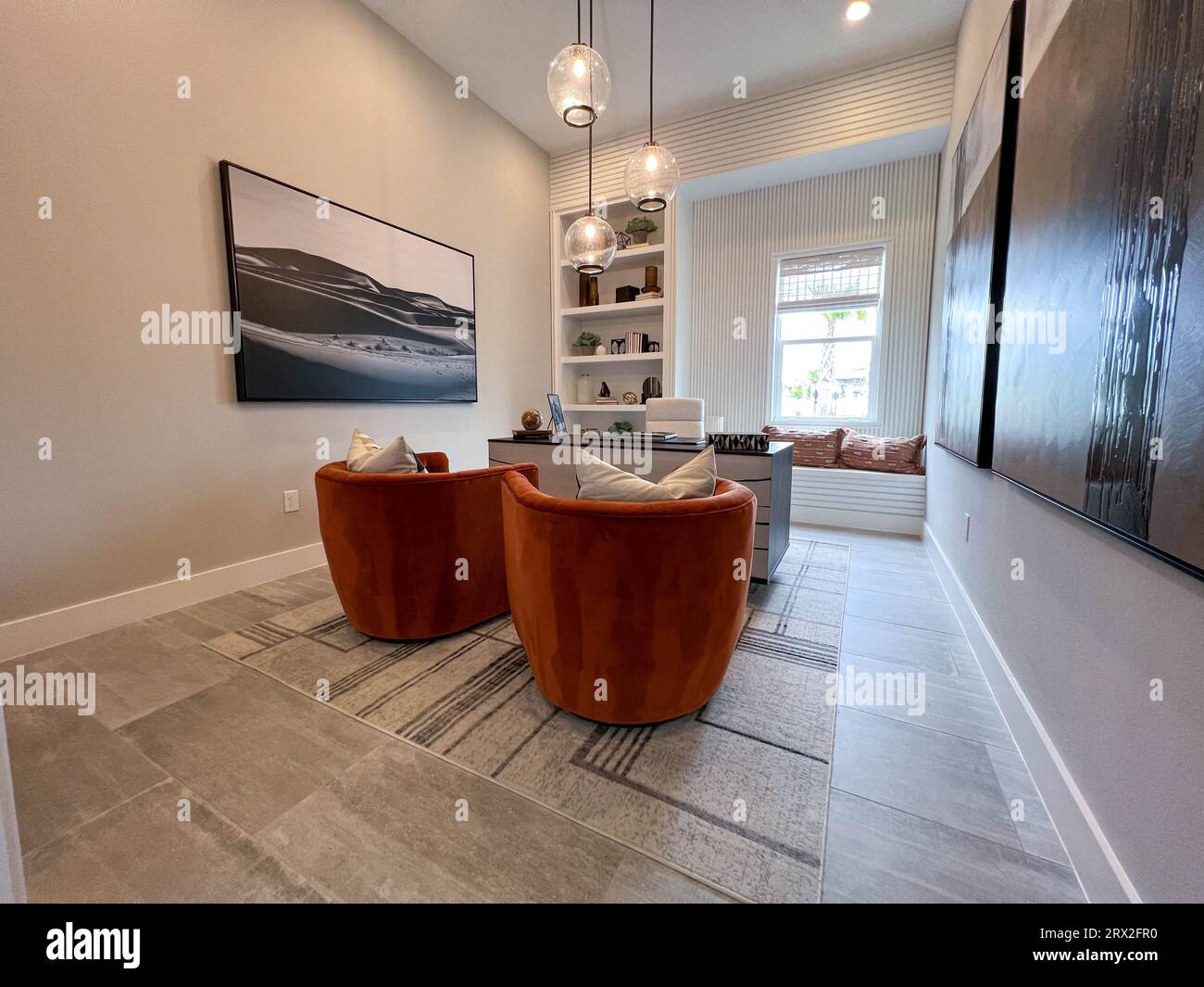 Orlando, FL USA - June 20, 2023: A beautifully appointed office in a ...
