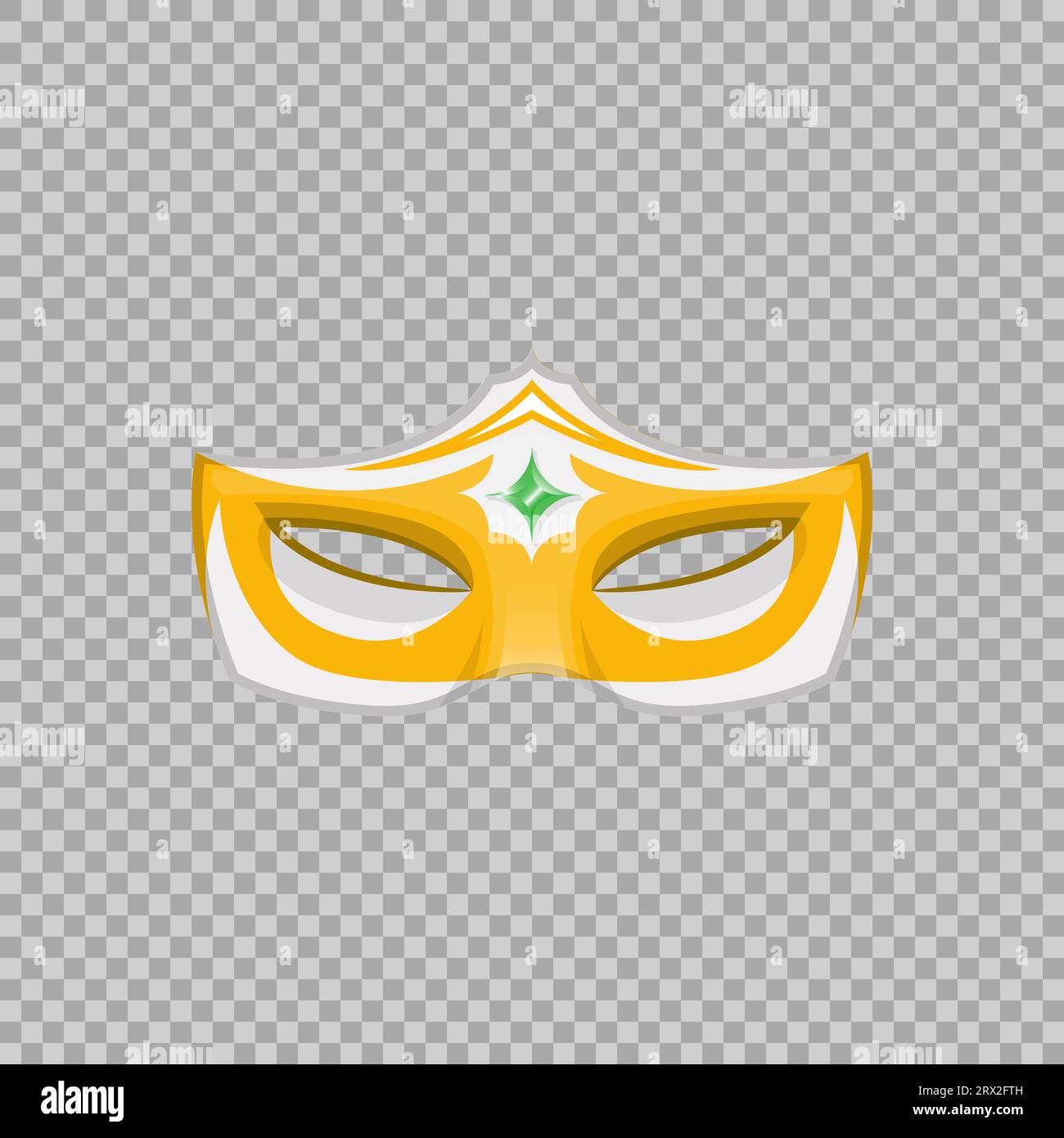 Venetian carnival mask hand painted isolated on a transparent ...