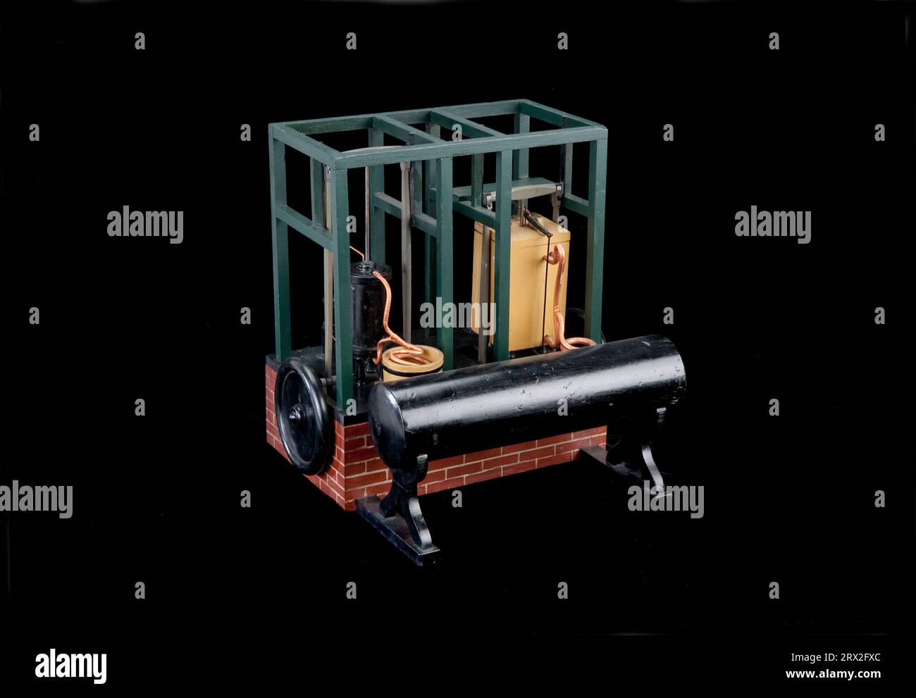 Patent model. Compressed air ice machine, Gorrie, patent no. 8080. MC ...