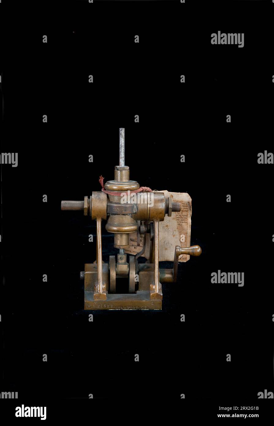 Patent model. Oscillating steam engine, Fiske, patent no. 231551. MC ...