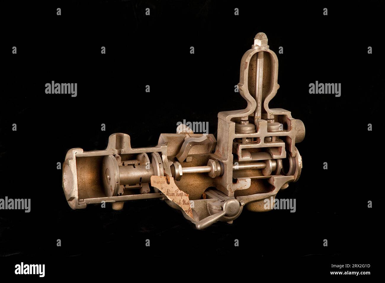 Patent model. Steam actuated valve, Moore, patent no. 454753. MC*308717 ...