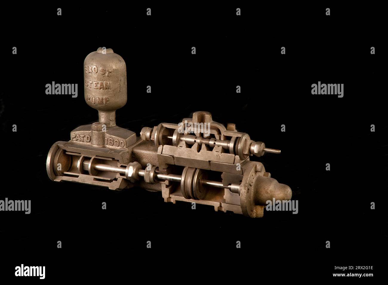 Patent model. Steam engine valve, Frost, patent no. 421355. MC*308718 ...