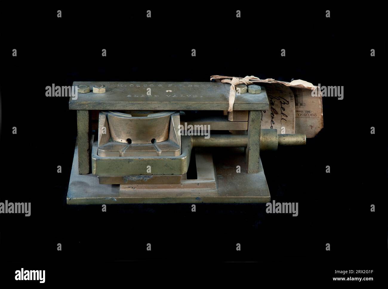Patent model. Balanced slide valve, Otto & Bell, patent no. 290650. MC ...