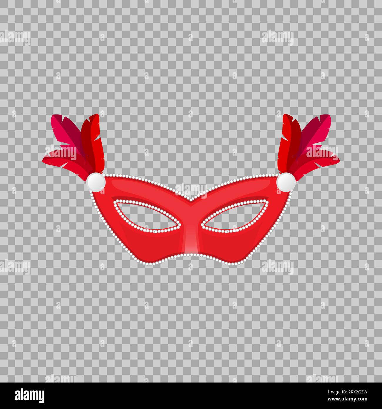 Venetian carnival mask hand painted isolated on a transparent ...