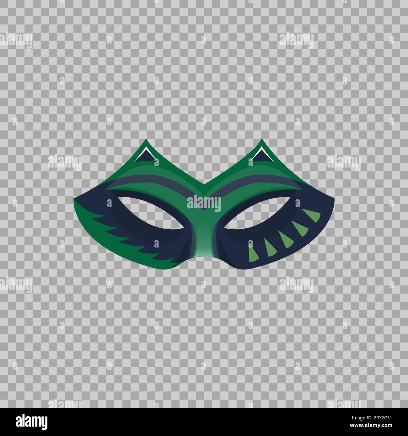 Venetian carnival mask hand painted isolated on a transparent ...