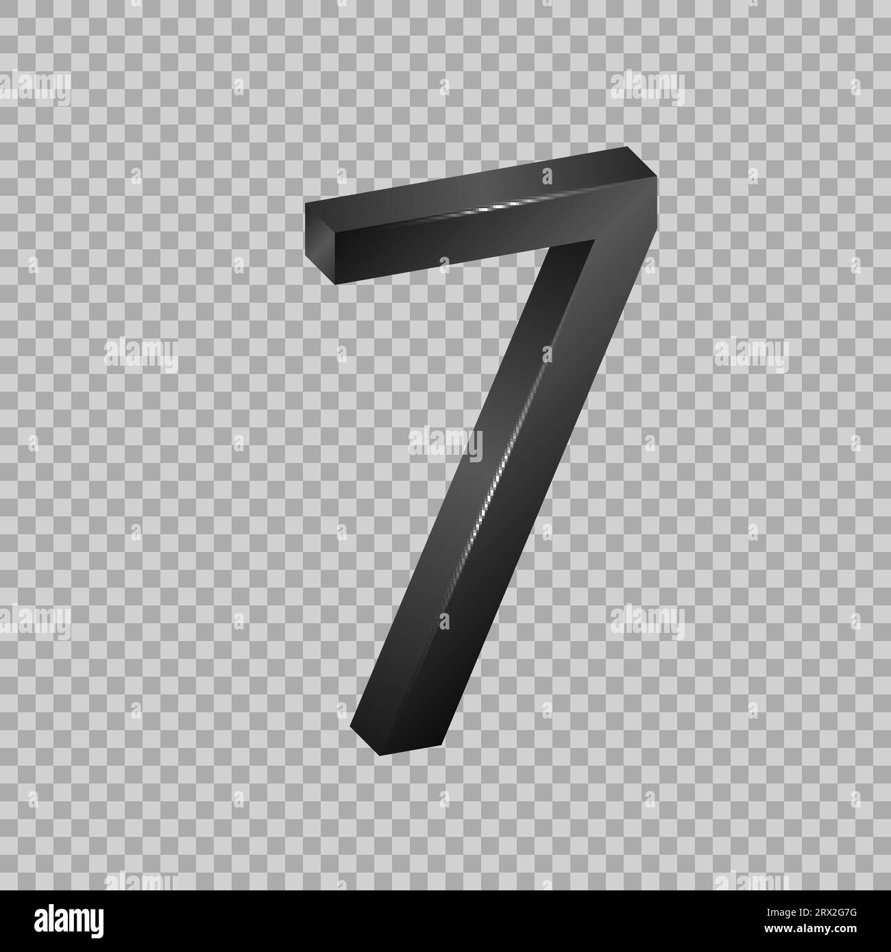 Number seven, seventh, isometric mathematical figure, symbol font in 3d ... Number seven, seventh, isometric mathematical figure, symbol font in 3d ...