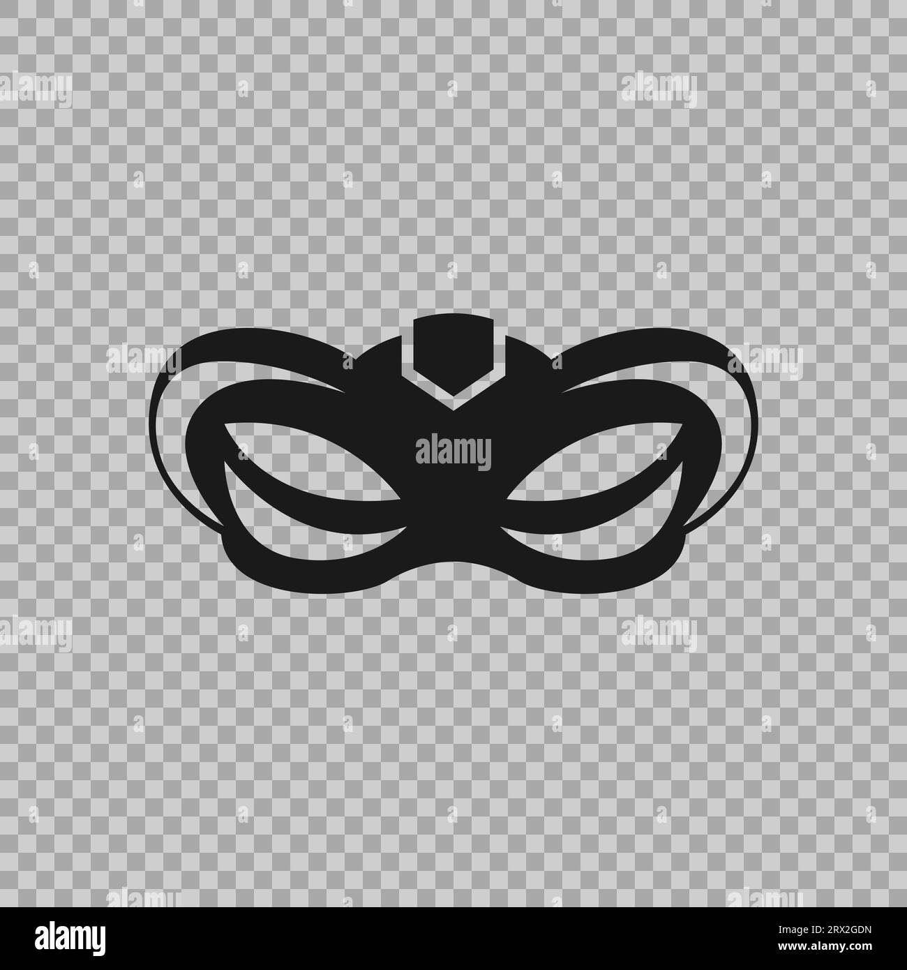 Venetian icon symbol carnival mask isolated on a transparent background ...