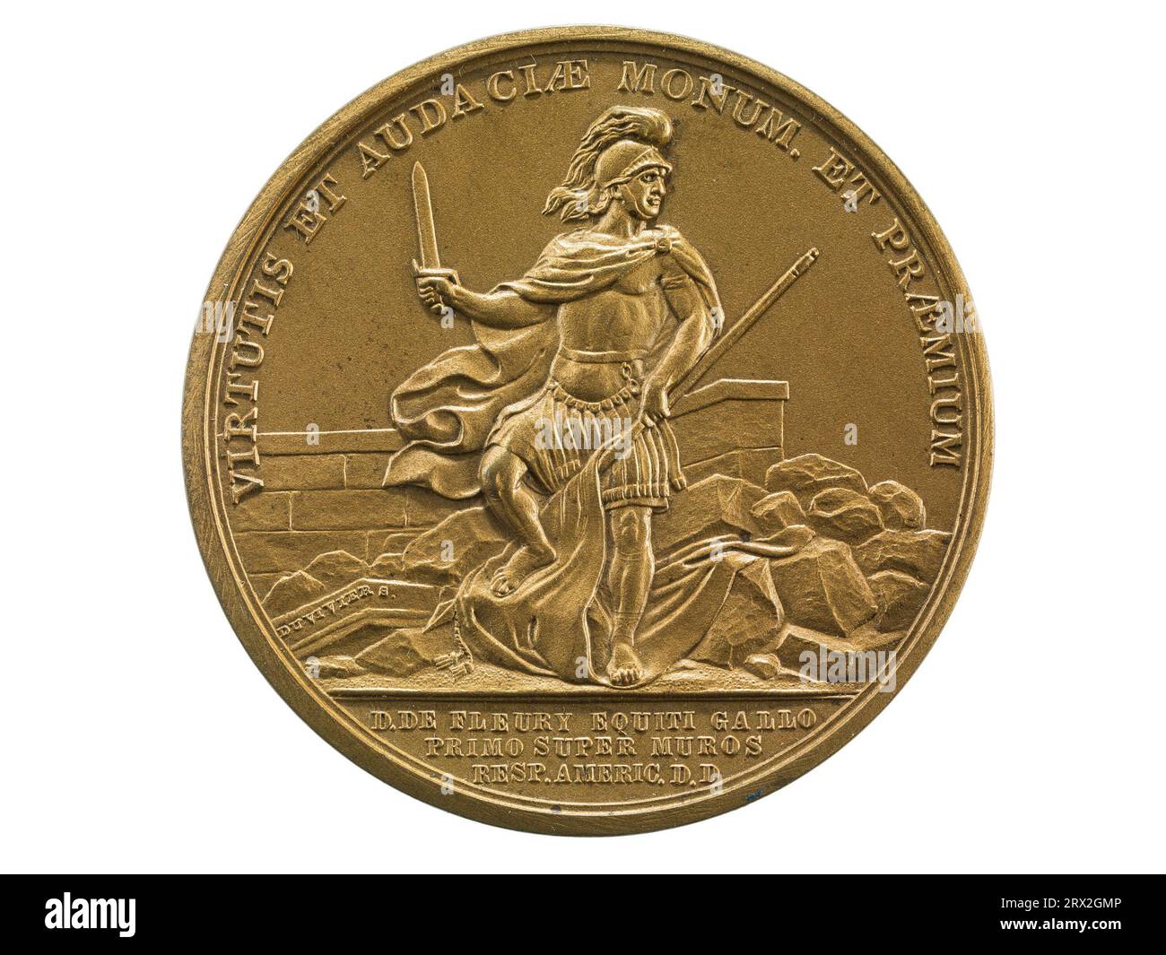 Medal, Francois Louis Teissedre de Fleury at Stony Point, 1880, obverse ...