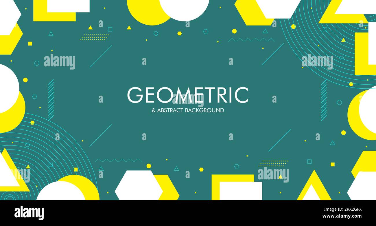 Creative Geometric background Design with graphic elements for presentation background design ...