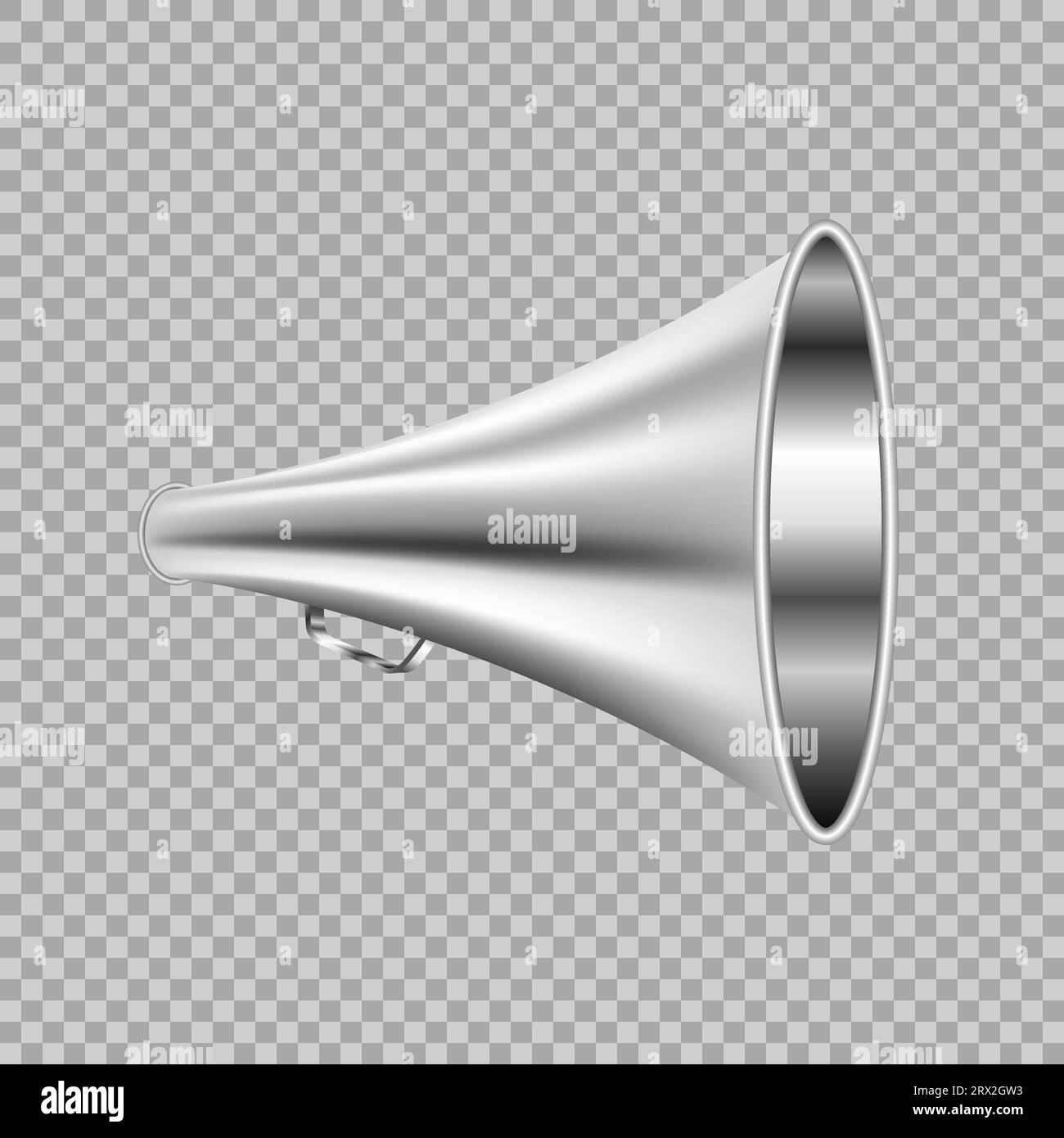 Loudspeaker retro metal in a realistic style for Voice Speaker man ...