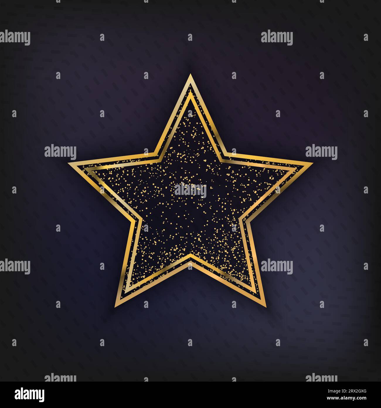 Walk of Fame Star isolated Vector Illustration. Hollywood actor award ...