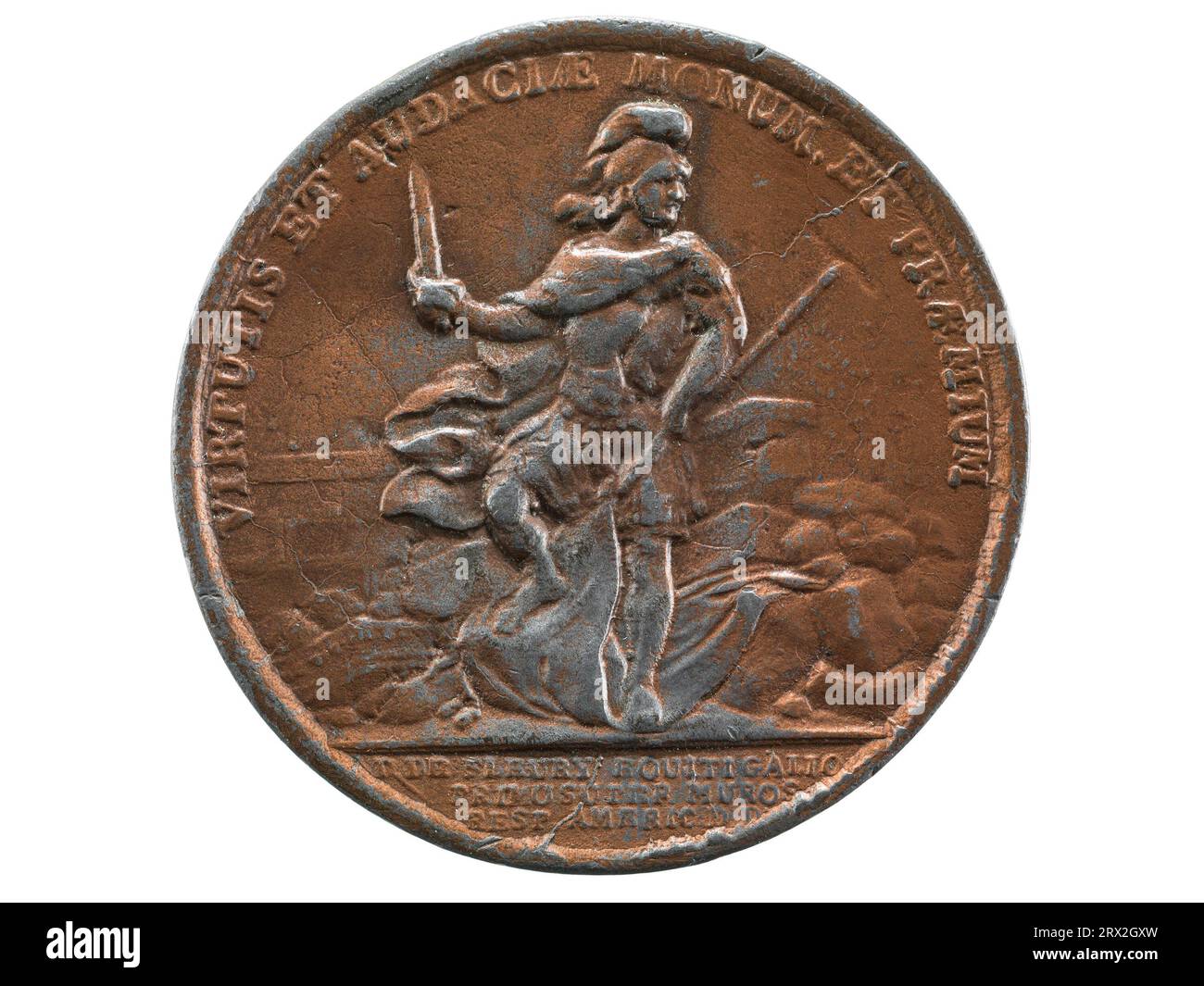 Medal, Francois Louis Teissedre de Fleury at Stony Point, 1880, obverse ...