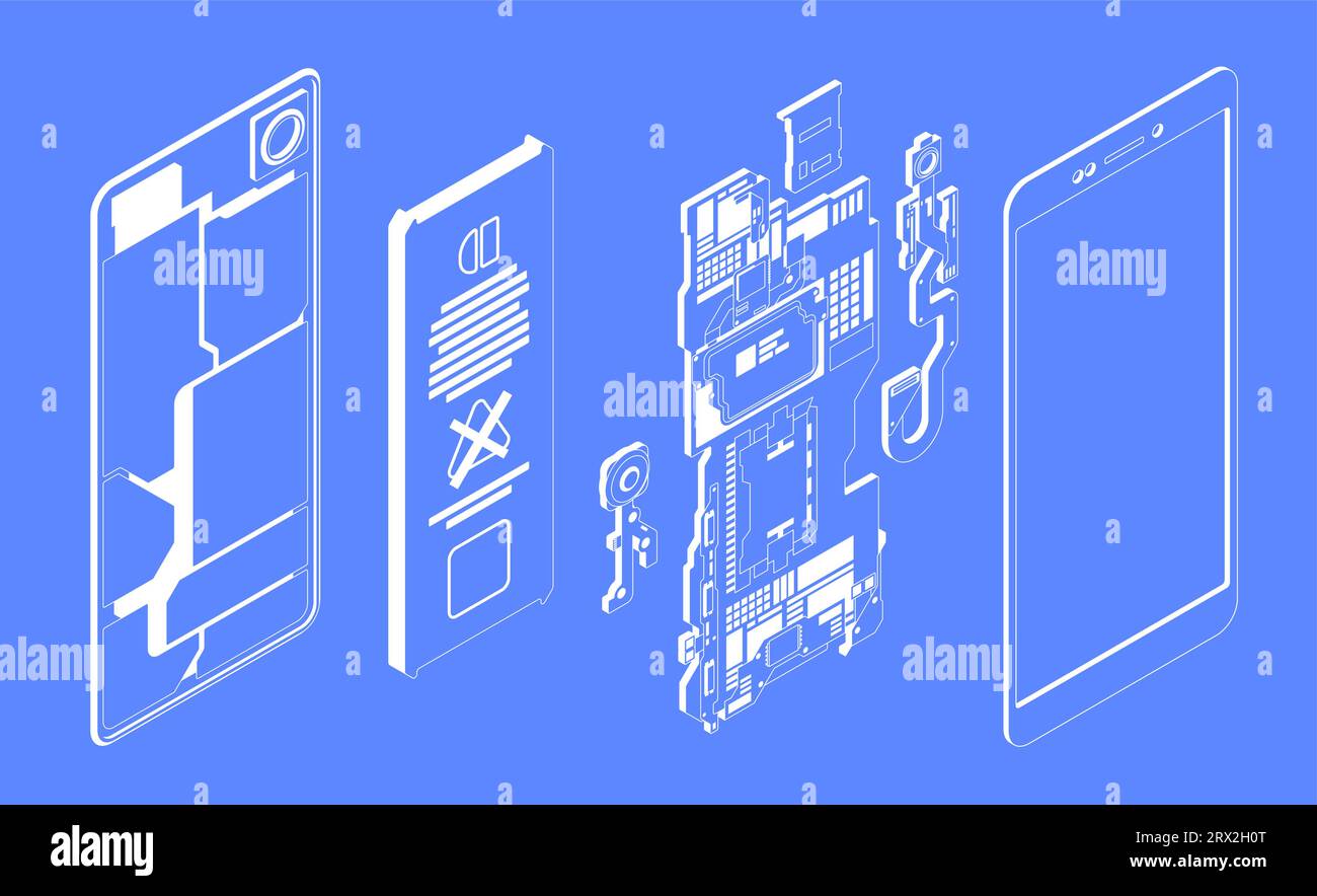 Dismantled device Stock Vector Images - Alamy