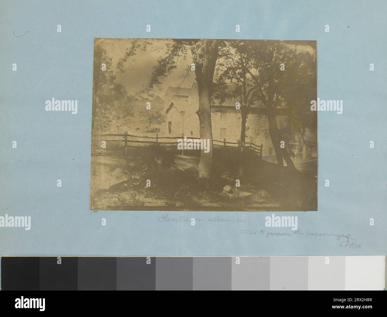 Print. Titian Ramsay Peale, 1850s, mounted image of Pierce's Mill, Rock ...