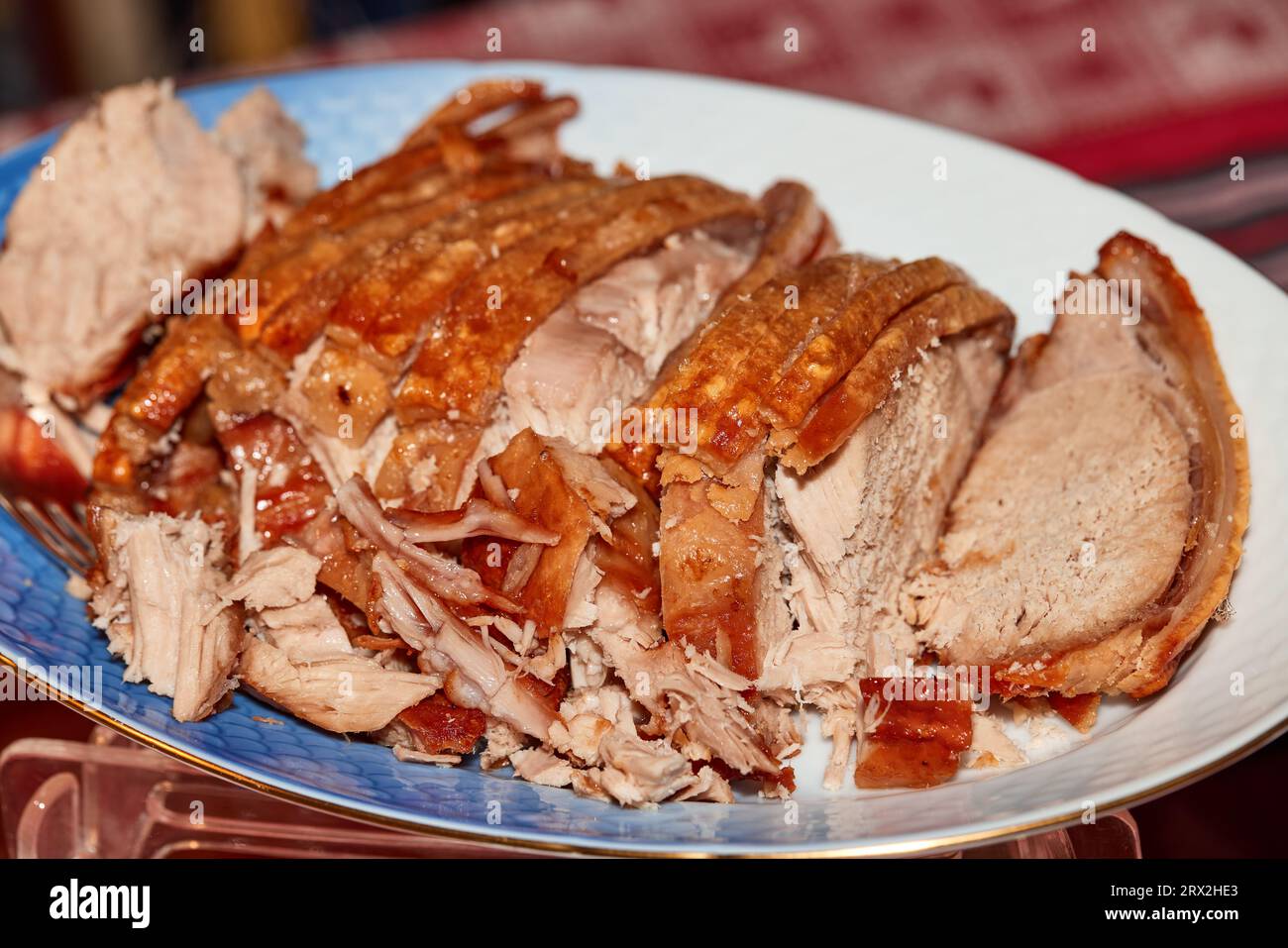 Danish flæskesteg (roast pork Stock Photo - Alamy