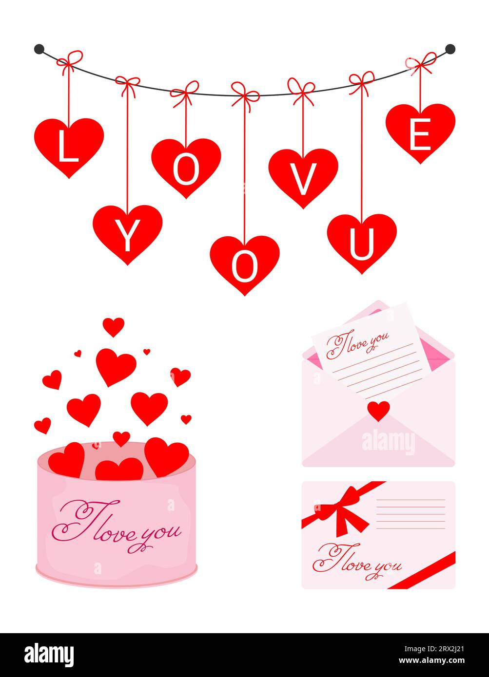 Collection for valentine s day. I love you Stock Vector Image & Art - Alamy