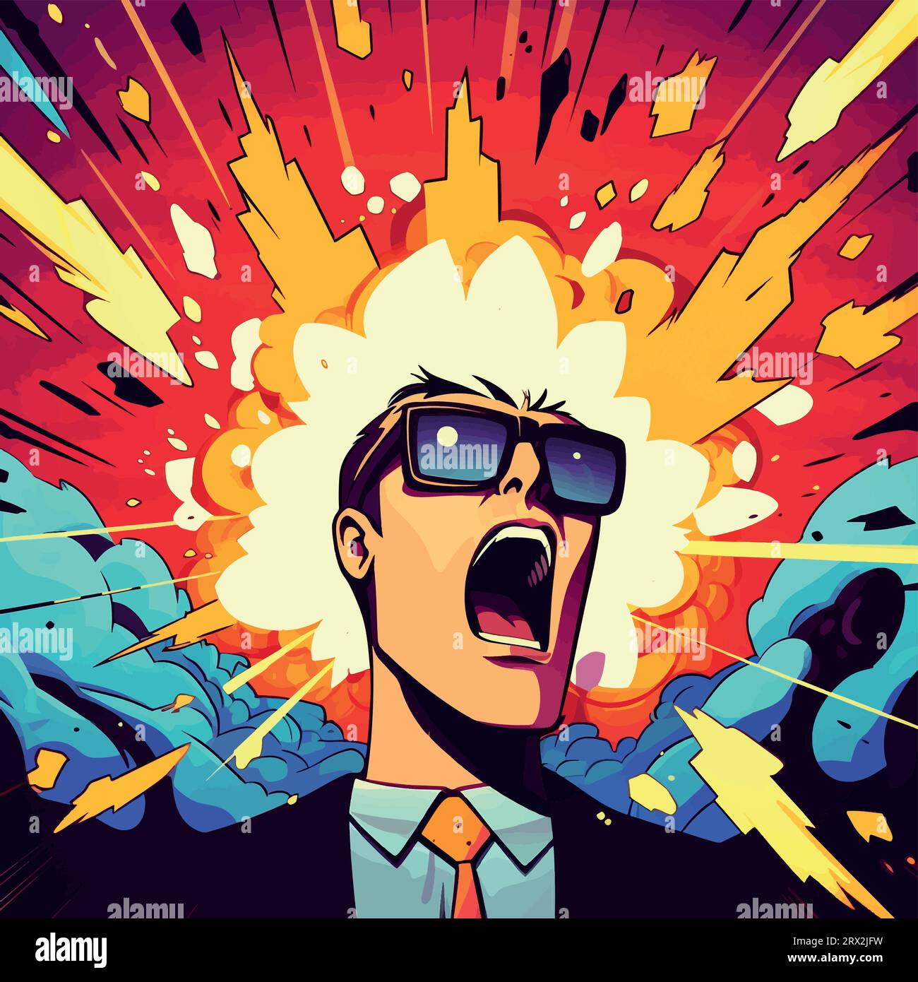 Funny shock Stock Vector Images - Alamy