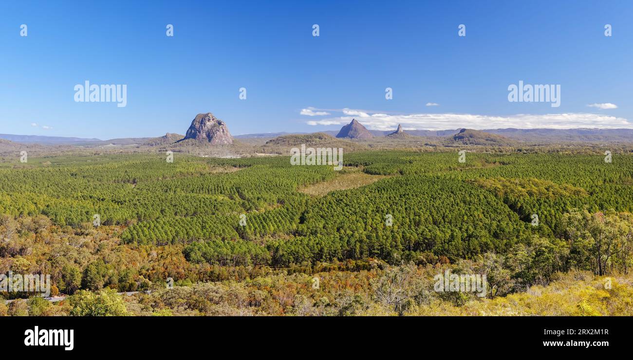 Glass House Mountains in Queensland Australia Stock Photo - Alamy