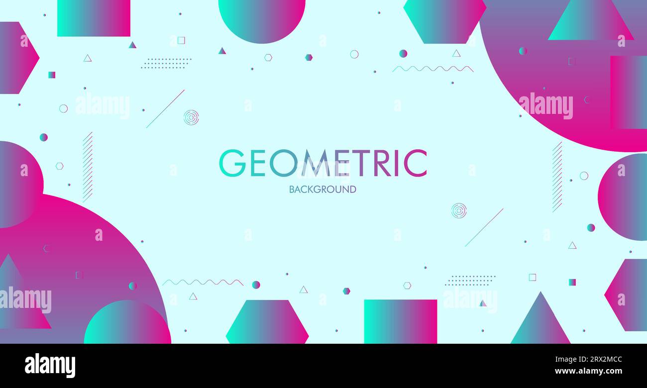 Creative Geometric background Design with graphic elements for presentation background design ...