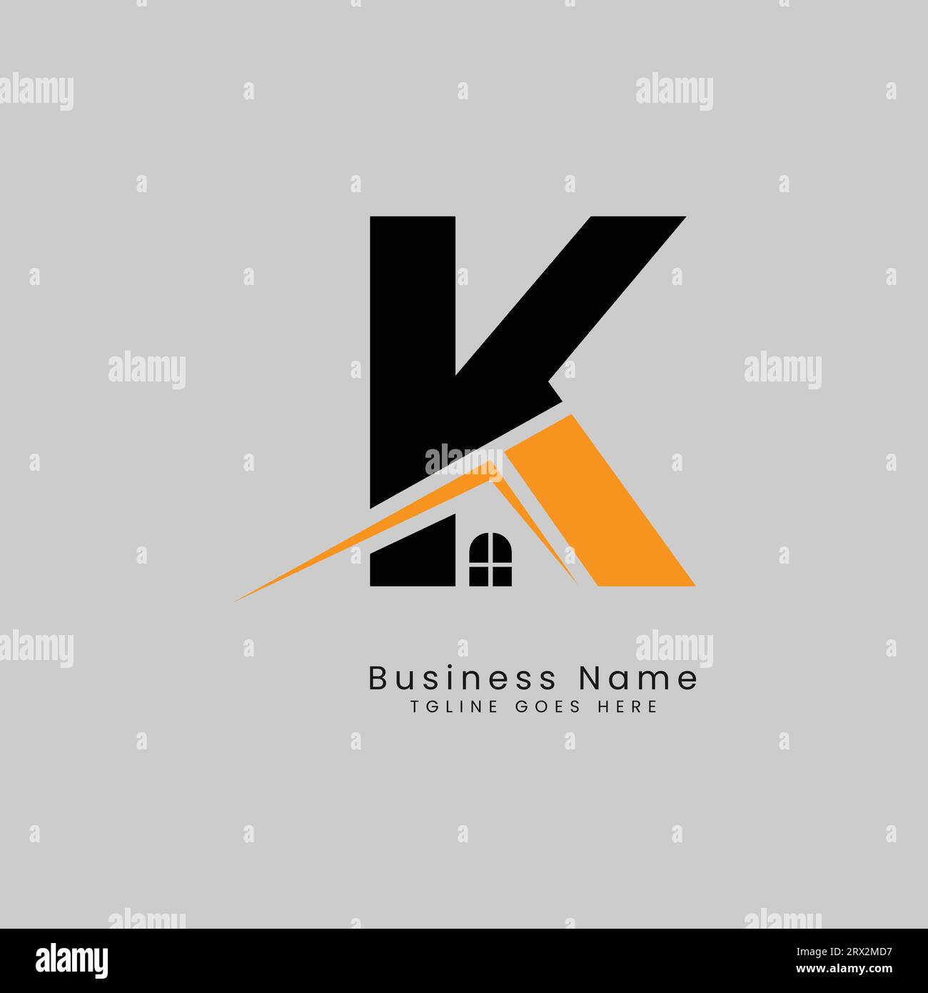 K Letter Real Estate Logo, Vector illustration Template Concept Design ...