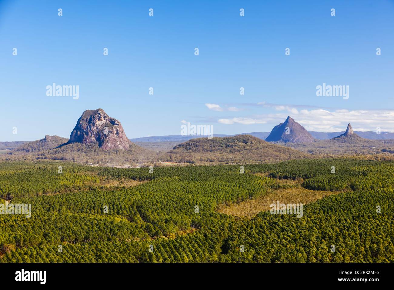 Glass House Mountains in Queensland Australia Stock Photo - Alamy