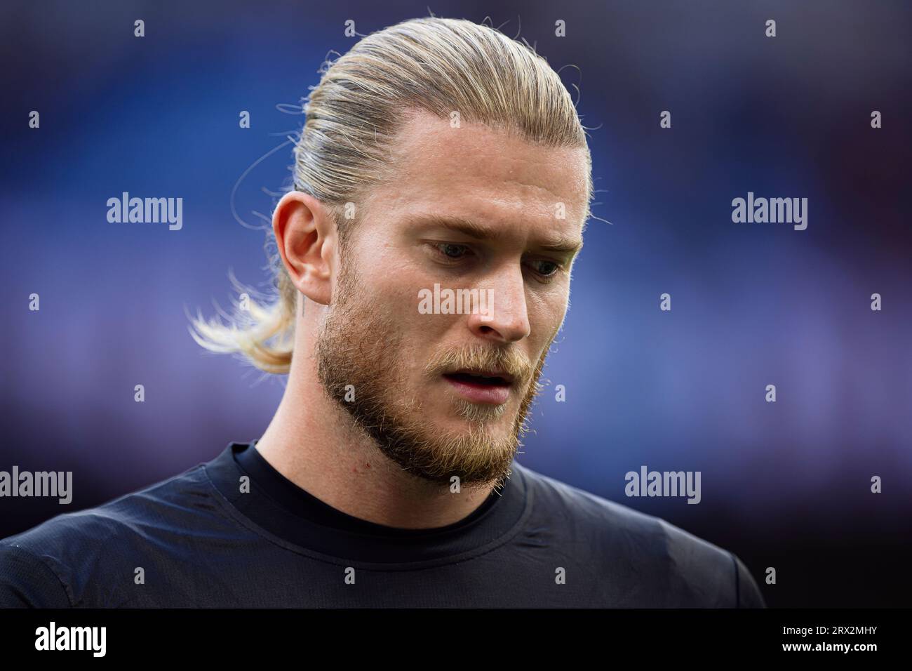 Loris Karius of Newcastle United FC looks on prior to the UEFA ...