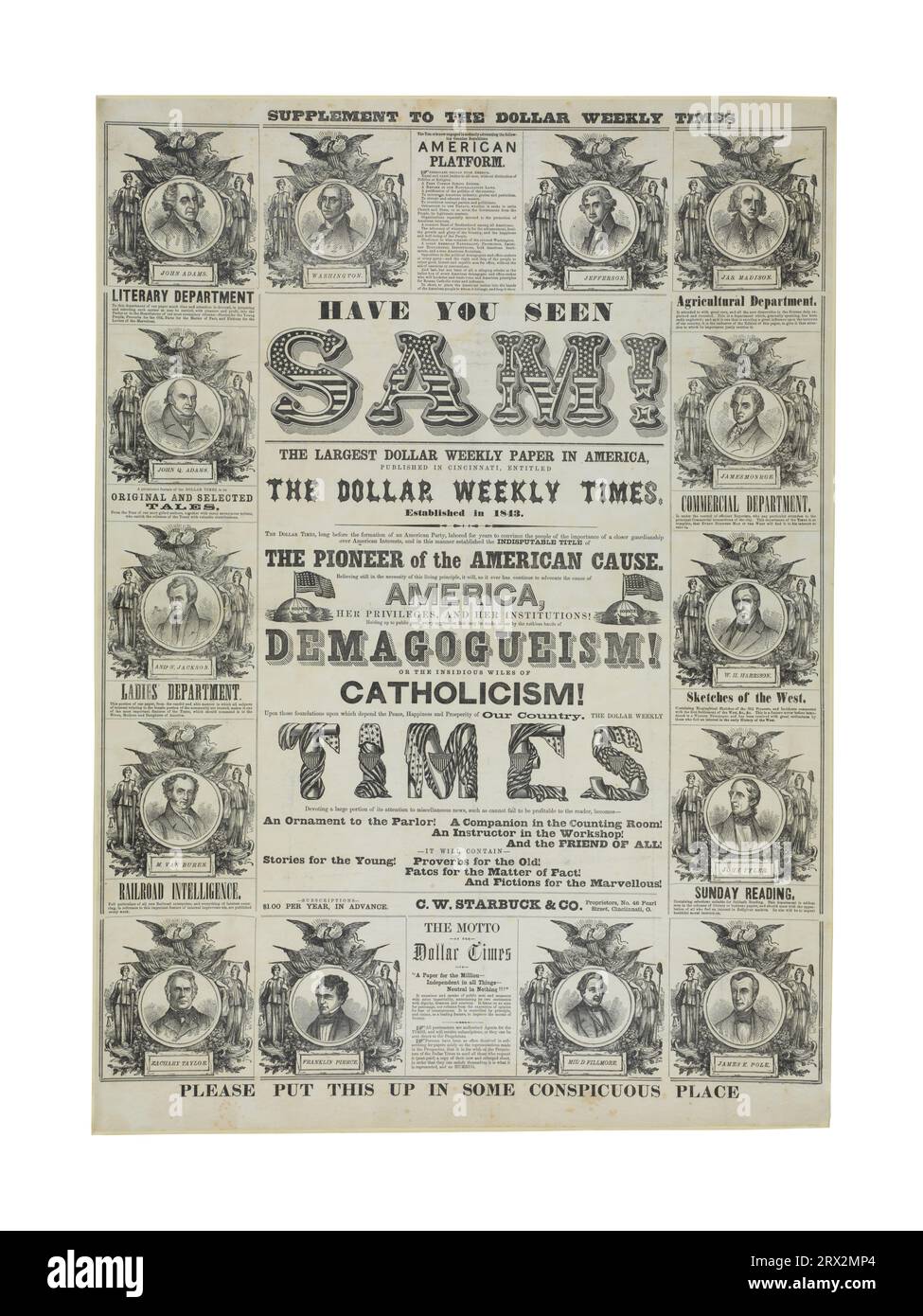 1854 dollar hi-res stock photography and images - Alamy