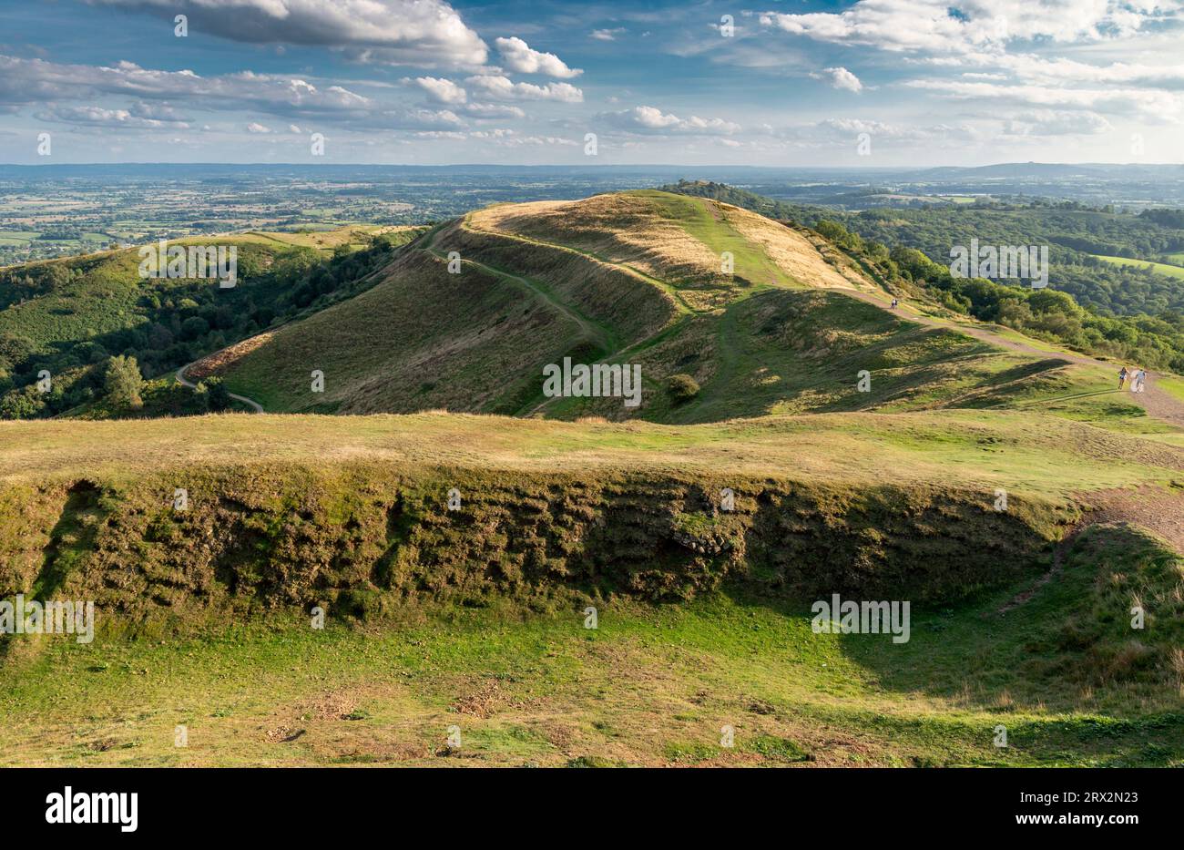 Southern end of Malvern Hills,beautiful smooth rolling hillsides ...