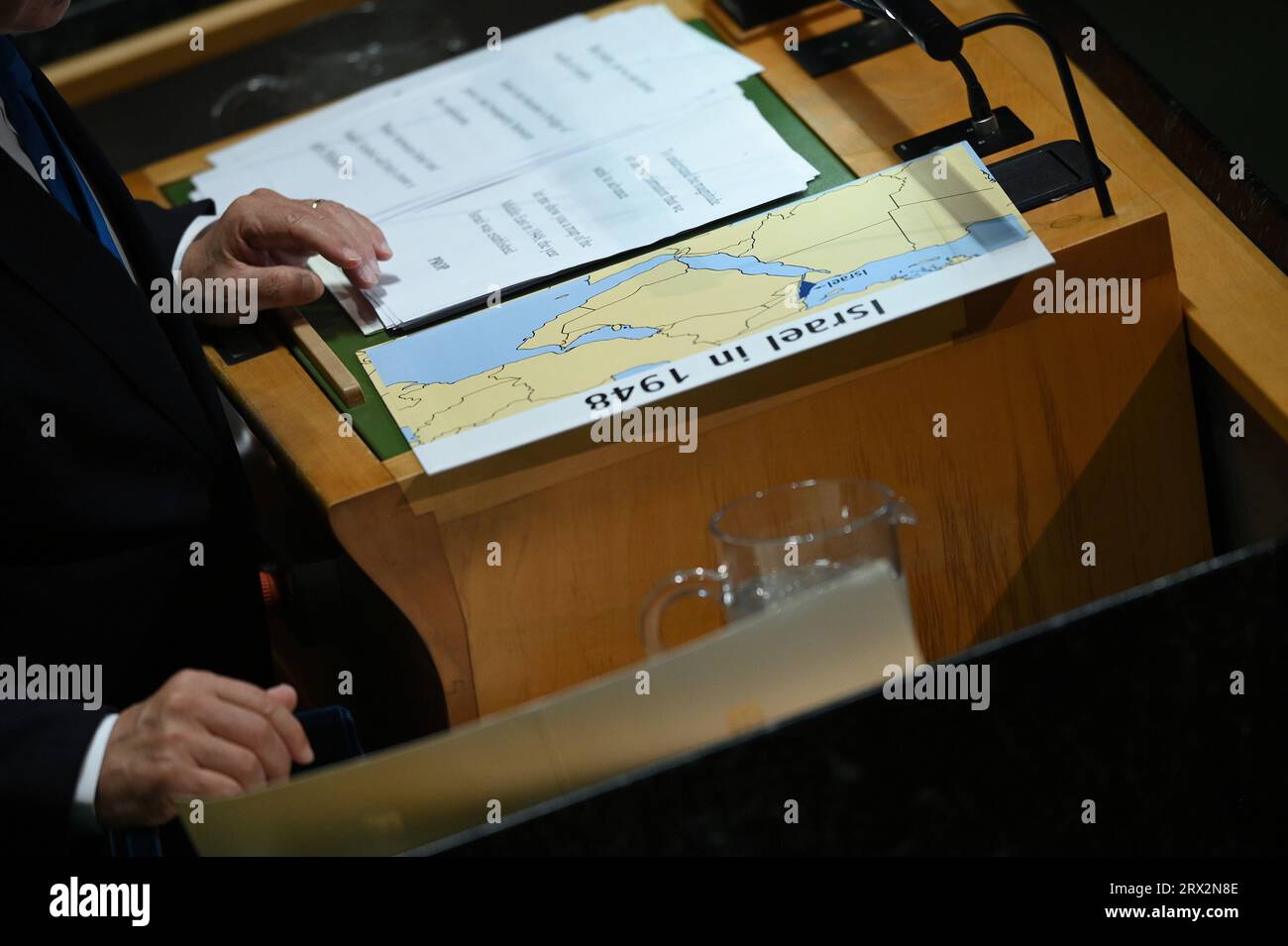 New York, USA. 22nd Sep, 2023. Benjamin Netanyahu, Prime Minister of ...