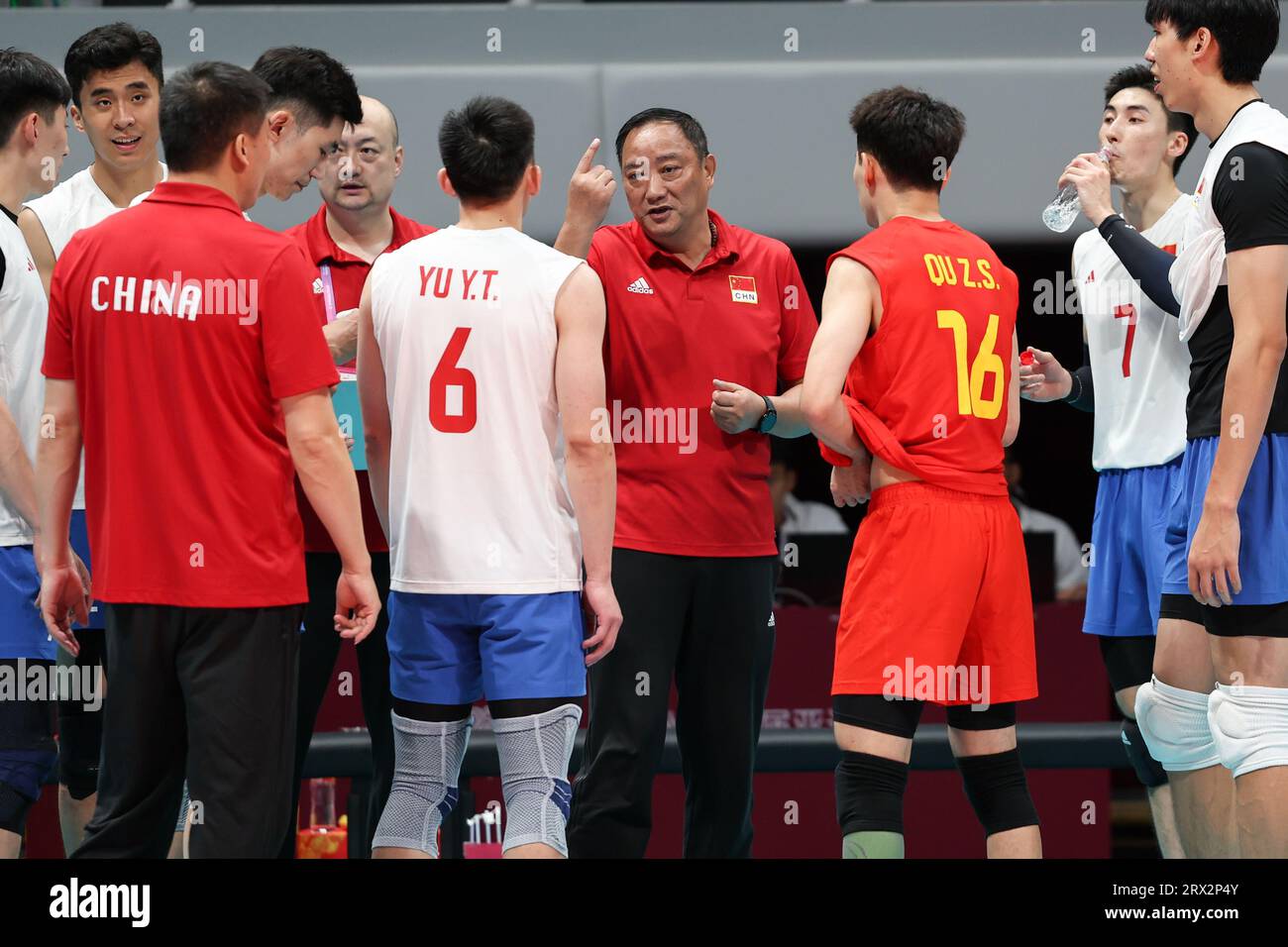 Hangzhou, China's Zhejiang Province. 22nd Sep, 2023. China's Head Coach ...