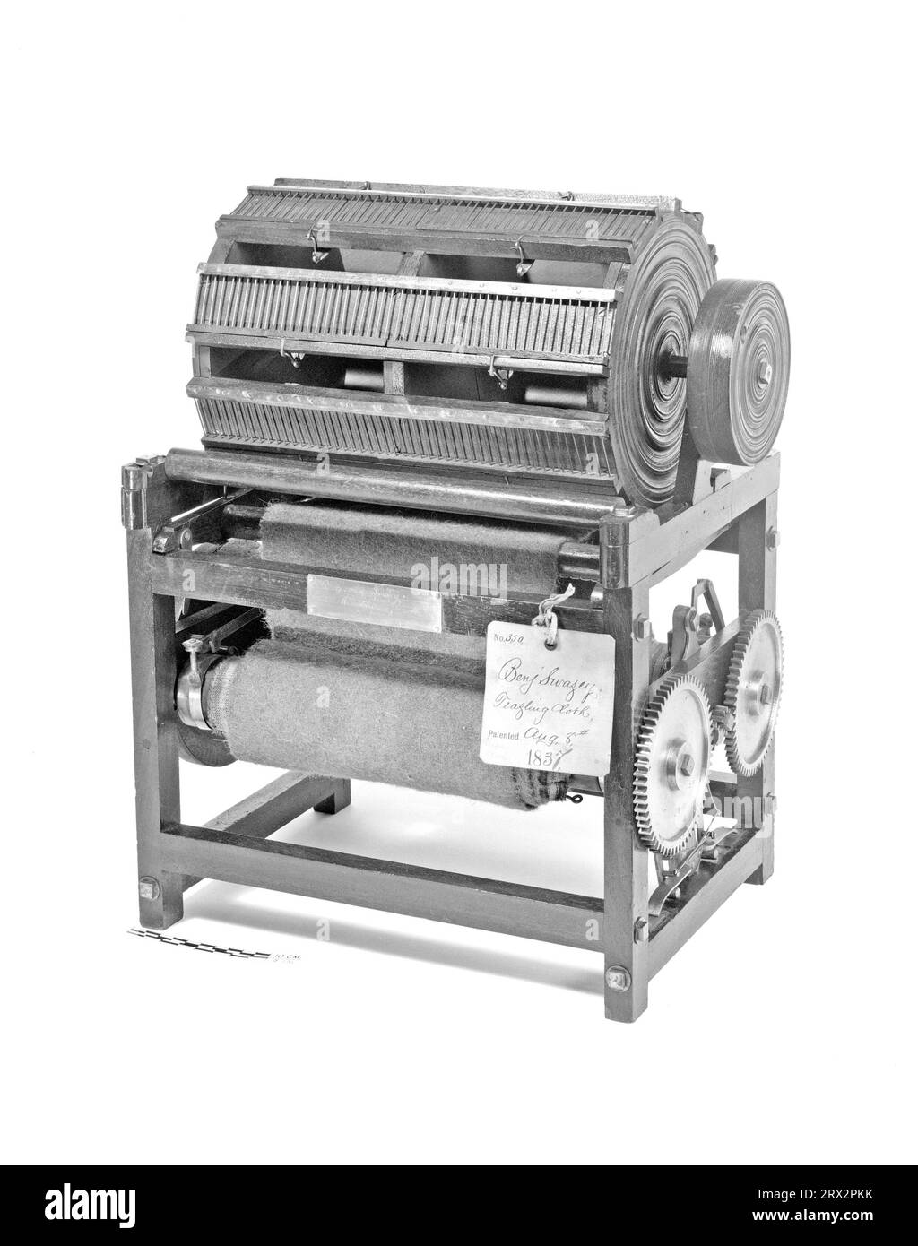 81 13338 patent model patent benjamin machine hi-res stock photography ...