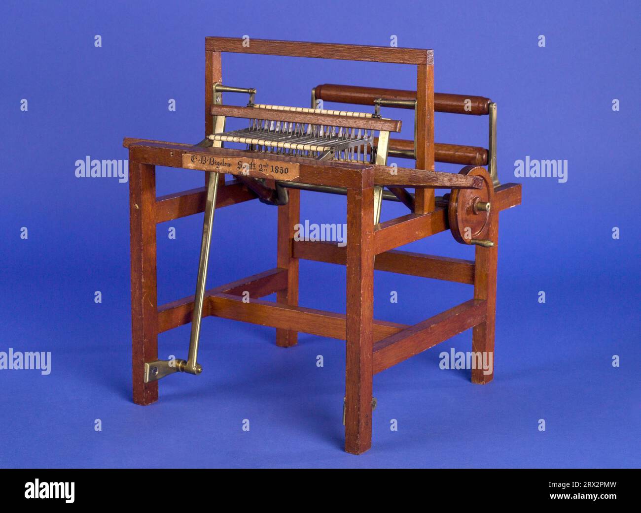 Patent model. Carpet loom, Bigelow, 1851, patent no. 7898. TE*T11411 ...