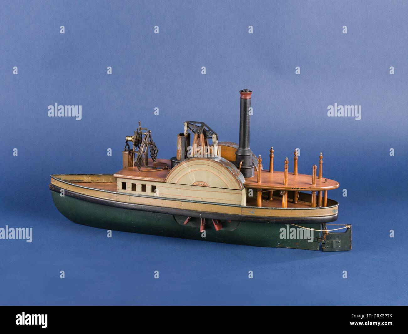 Patent model. Steam ship steering apparatus (Operating and Controlling the Rudders of Steam ...