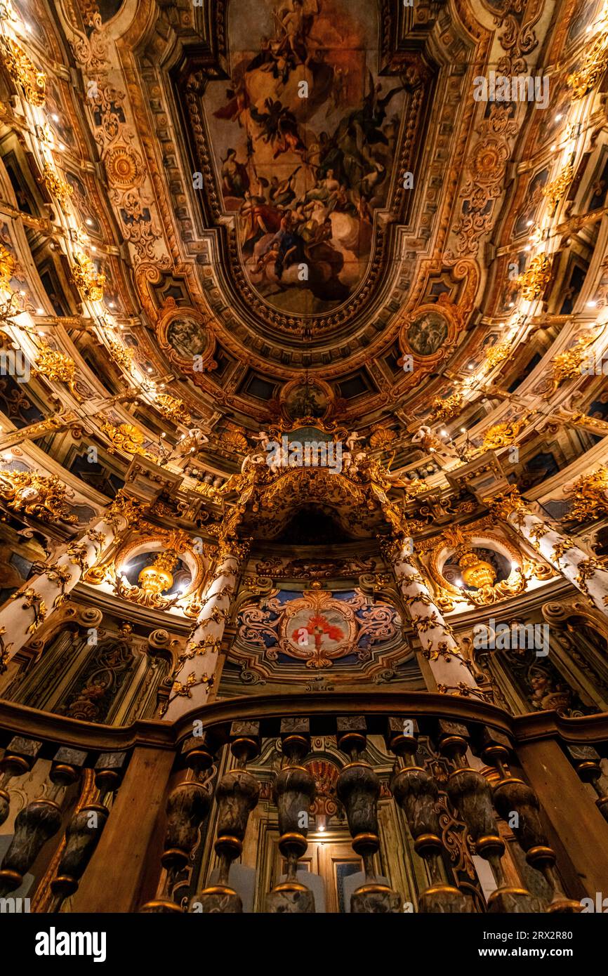 Interior of the Margravial Opera House, UNESCO World Heritage Site ...