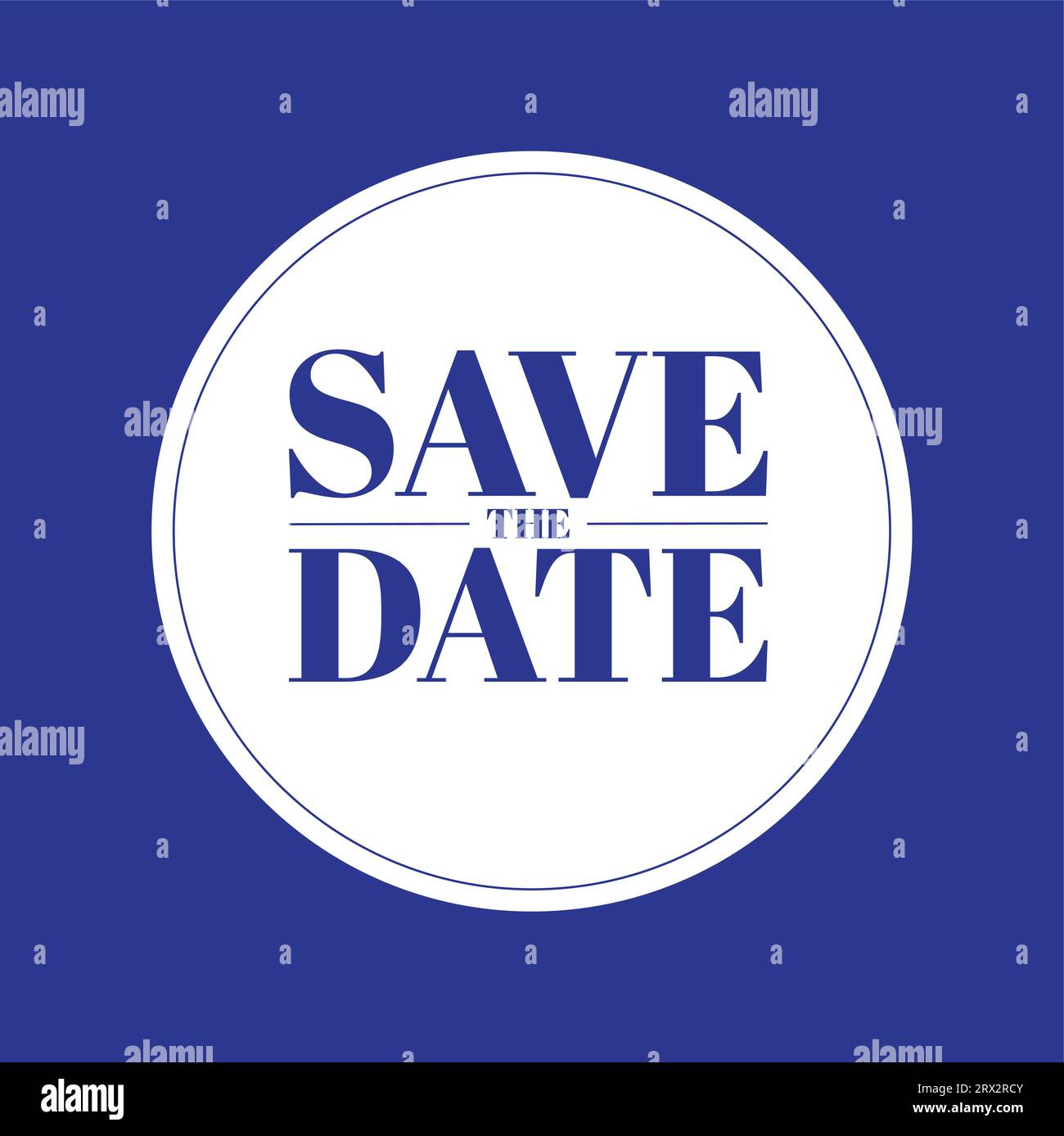 Save the Date sign blue circle Stock Vector Image & Art - Alamy
