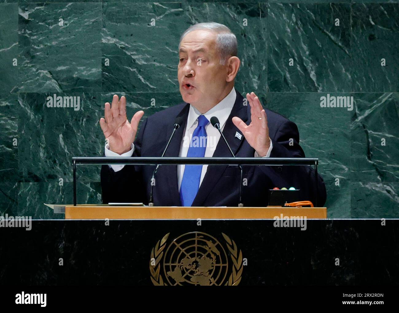 New York, United States. 22nd Sep, 2023. Prime Minister of Israel ...