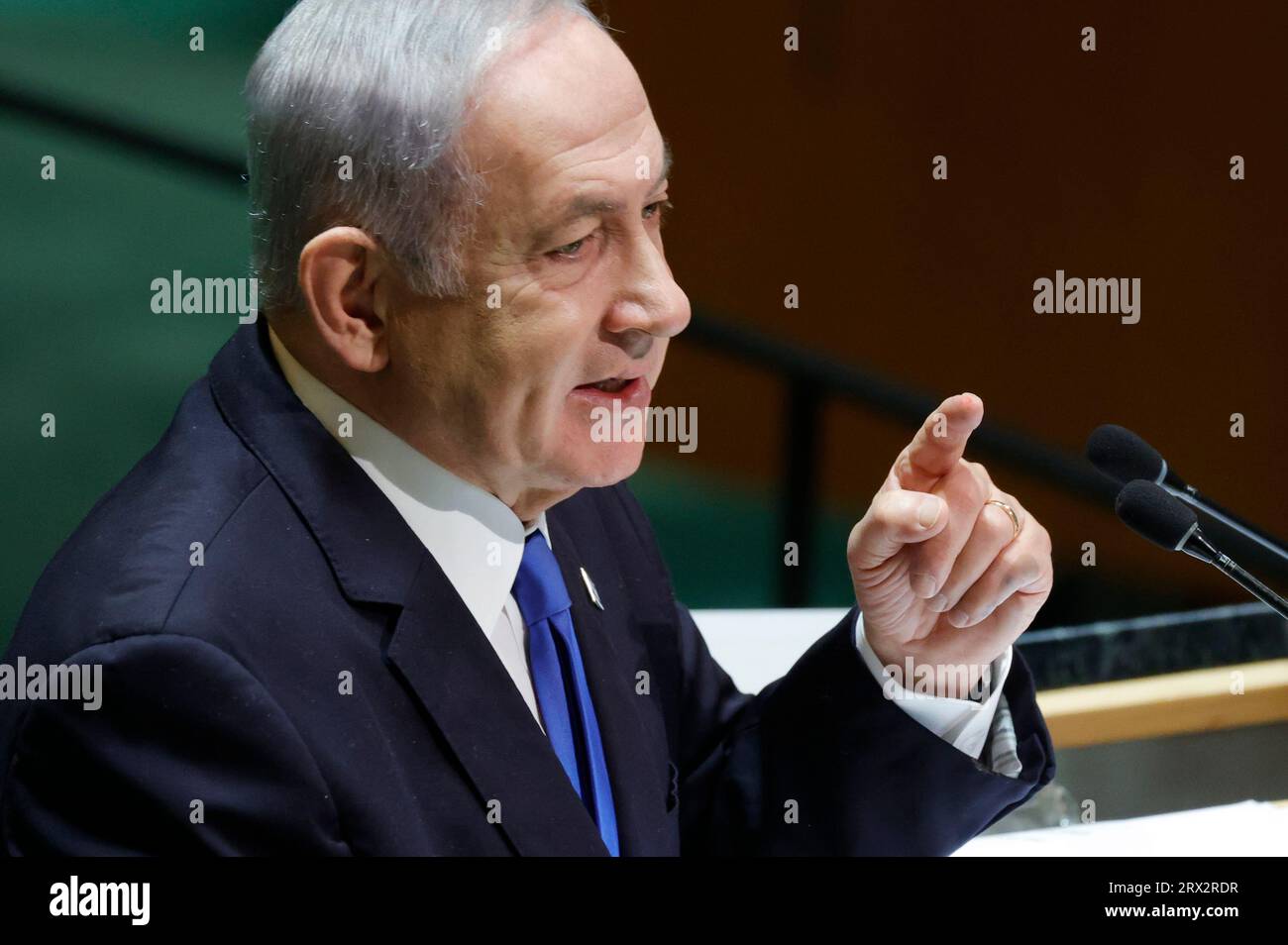 New York, United States. 22nd Sep, 2023. Prime Minister of Israel ...