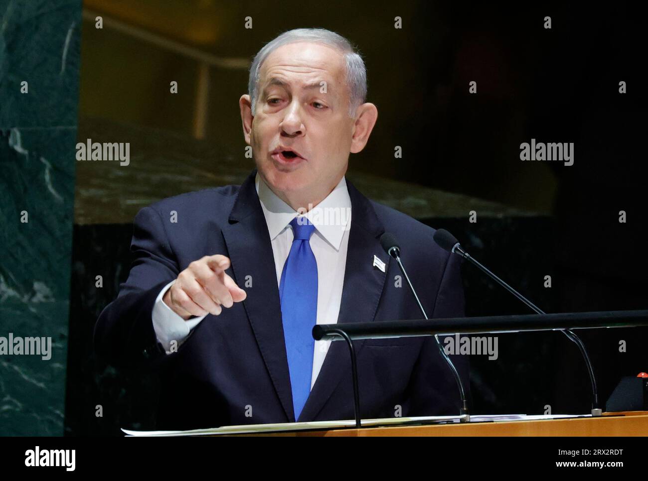 New York, United States. 22nd Sep, 2023. Prime Minister of Israel ...