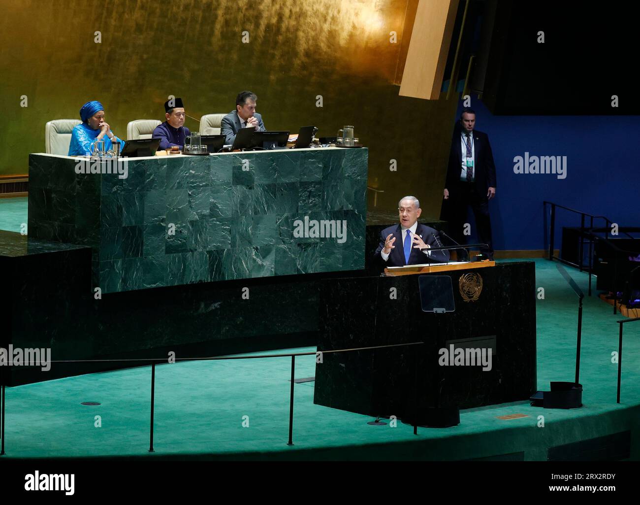 New York, United States. 22nd Sep, 2023. Prime Minister of Israel ...